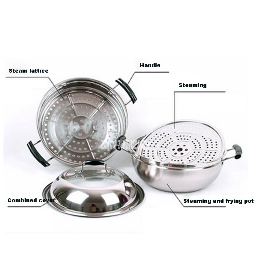 Multi-Layer 201 Stainless Steel Steamer Wok High T... – Grandado