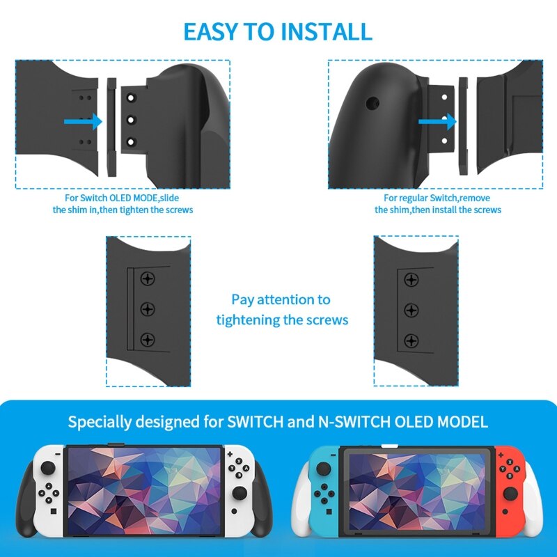Hand Grip Compatible with Switch Oled/switch, Comf... – Vicedeal
