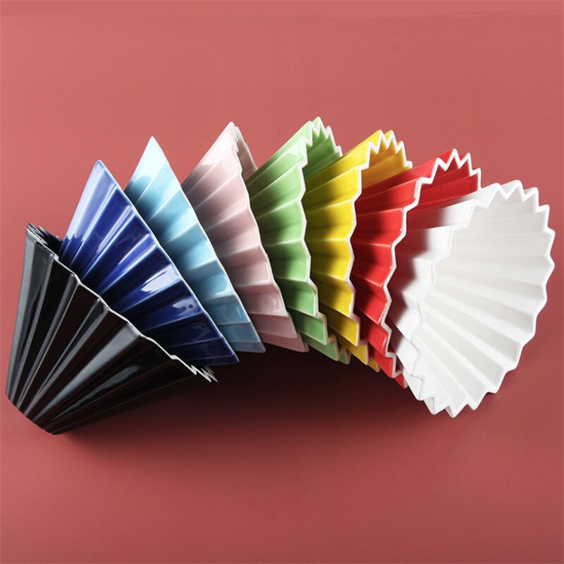 European Ceramic Origami Style V60 Filter Cup Coff... – Grandado