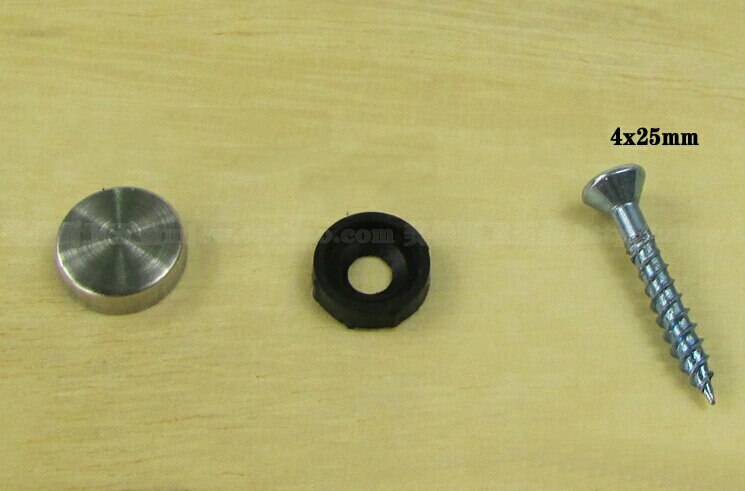 50 Stuks 22mm Rvs Schroefdop Decoratieve Spiegel N... – Grandado