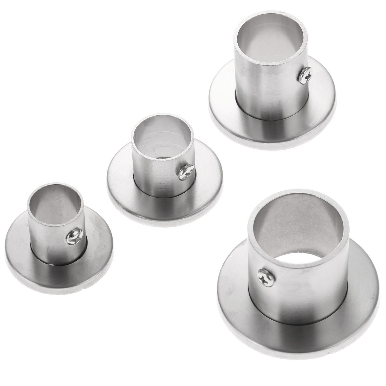 DRELD 2pcs Stainless Steel Wardrobe Closet Rod Fla... – Grandado