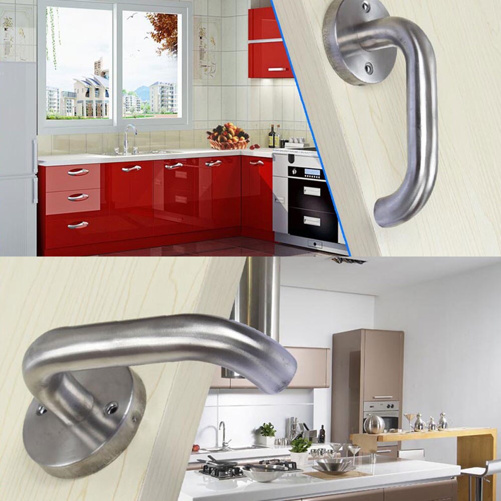 1 Commercial Tube Door Handles Lever On Rose Door ... – Grandado