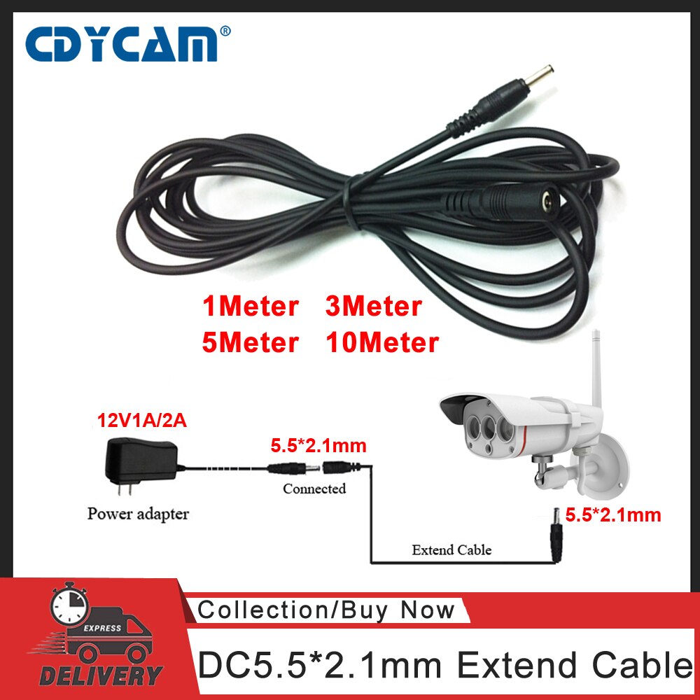 Dc Verlengkabel 1M 3M 5M 10M 2.1Mm X 5.5Mm Vrouw N... – Grandado