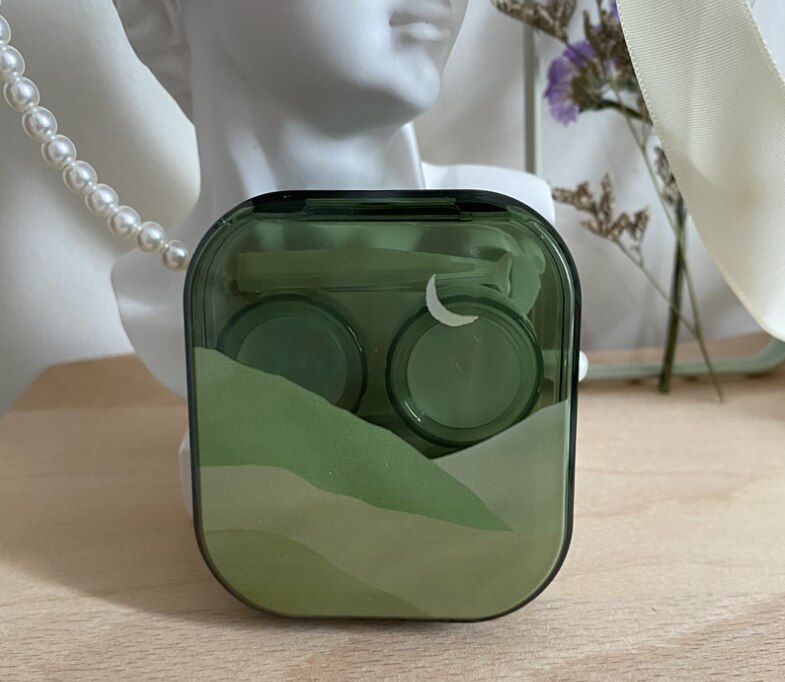 Retro Transparent Contact Lens Case Portable Multi... – Grandado