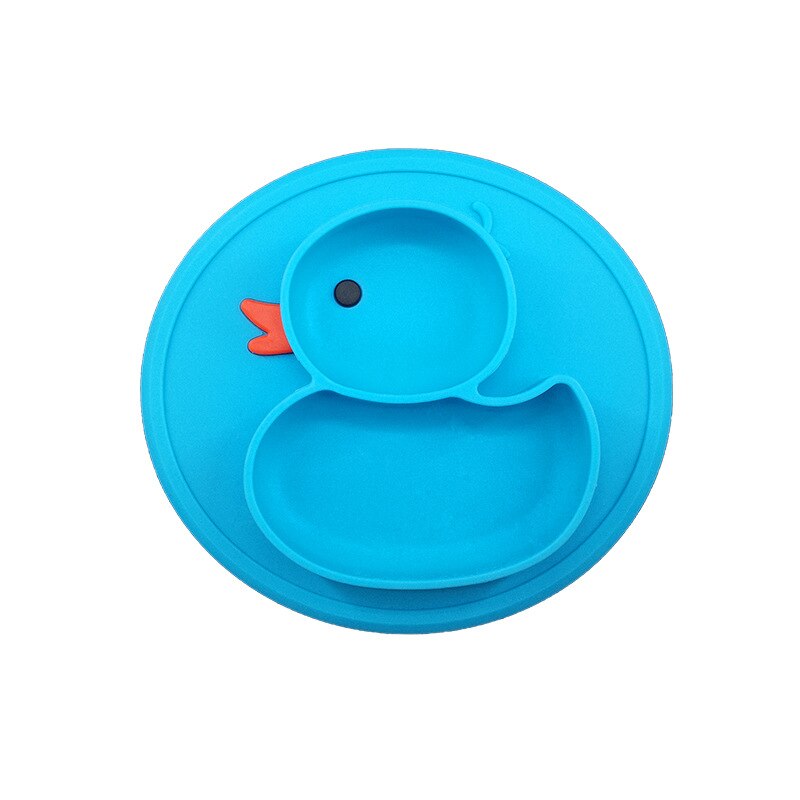 Baby Plate Duck Dishes Table Mat Silicone Platos S... – Vicedeal