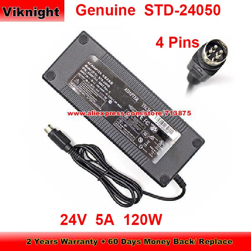 Echt STD-24050 Ac Adapter 24V 5A 120W Charger Pn E... – Vicedeal