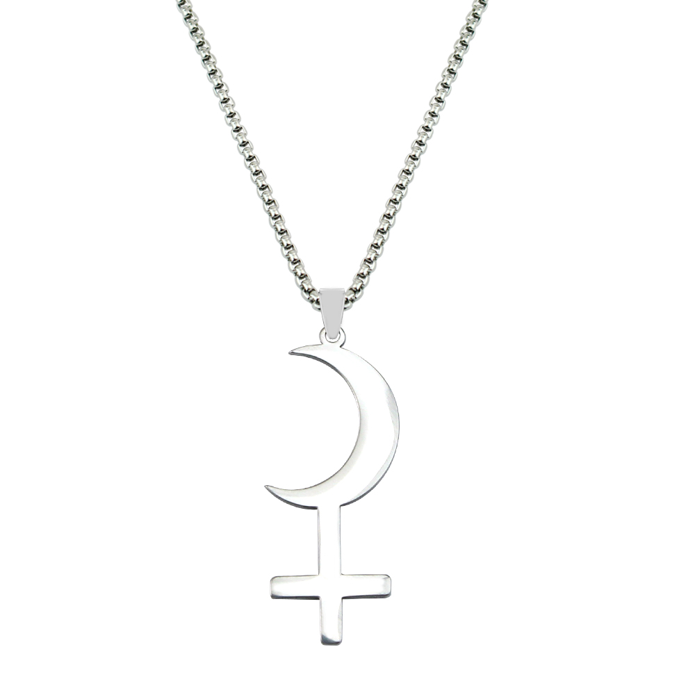Collar con colgantes con símbolo de Lilith y Cruz ... – Grandado