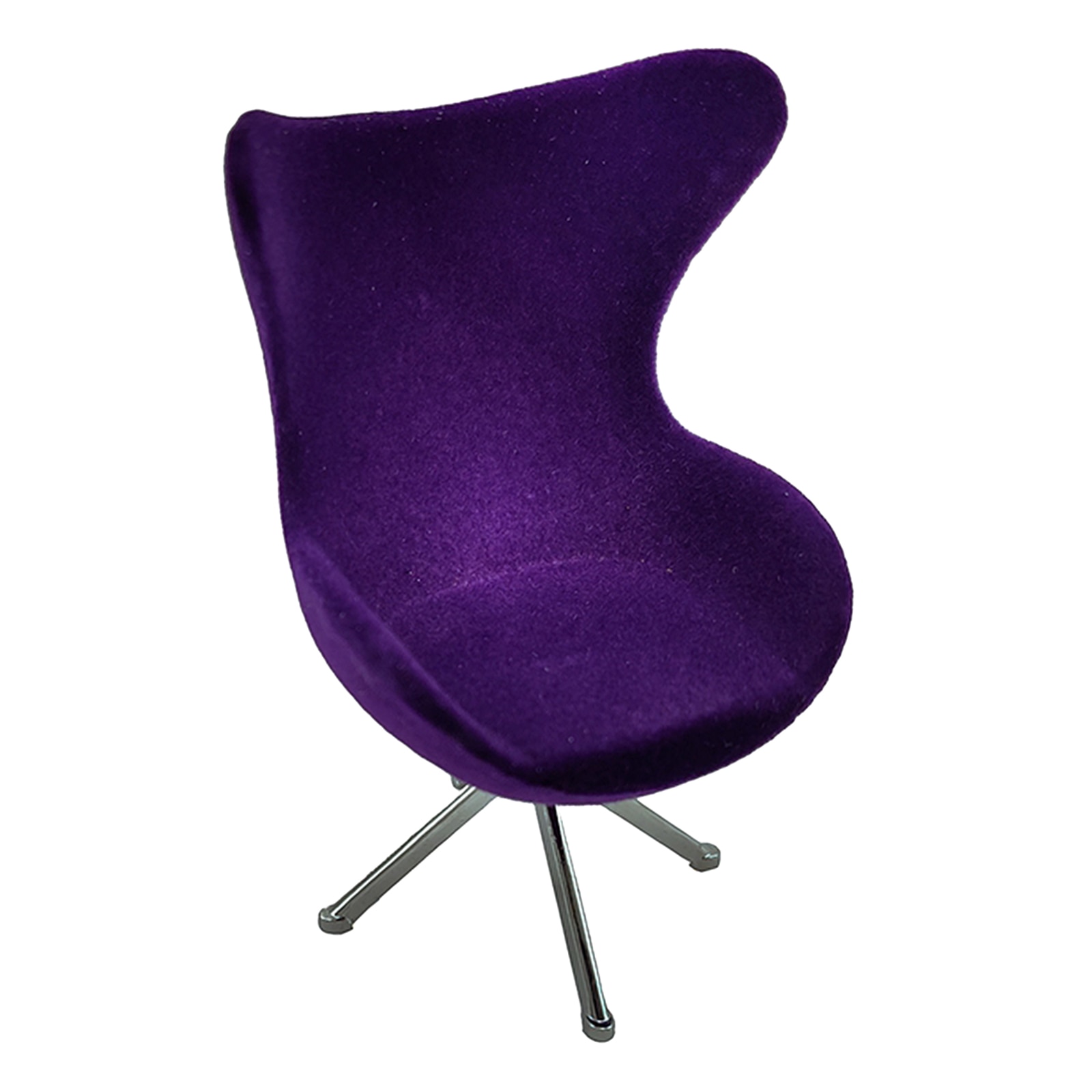 1/12 Scale Dollhouse Purple High Back Flocking Sea... – Grandado