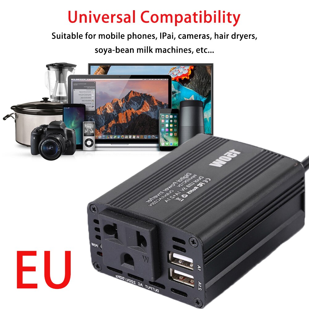 2000/150W Portable Car Power Inverter Charger DC 1... – Grandado