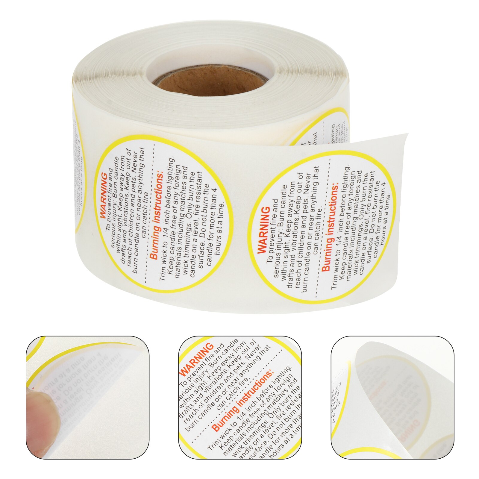 1 Roll Waterproof Adhesive Warning Decals Label fo... – Grandado