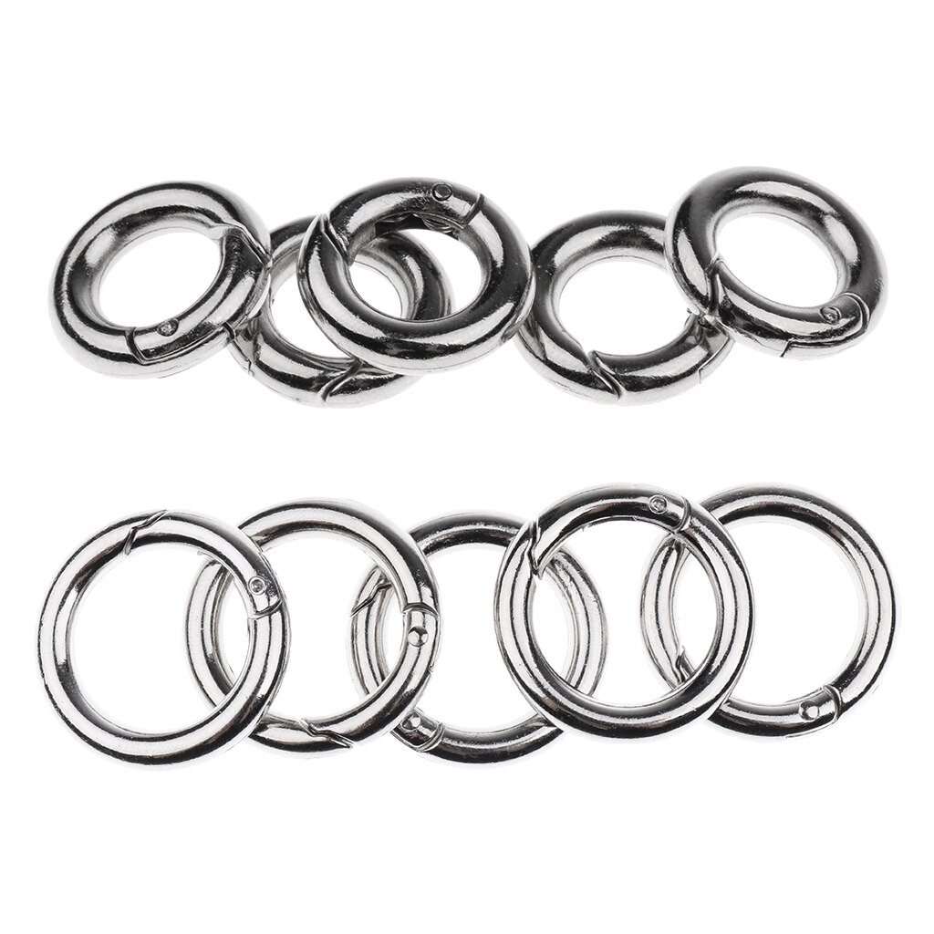 10 Pieces O Shaped Carabiners, Spring Round Carabi... – Grandado