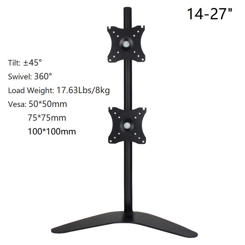 HILLPORT 14-27" Dual Monitor Desktop Stand Do... – Grandado