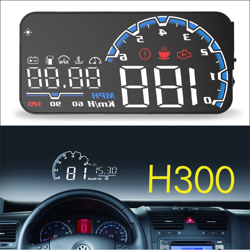 HUD Head Up Display OBD II EUOBD Computer Speedome... – Grandado