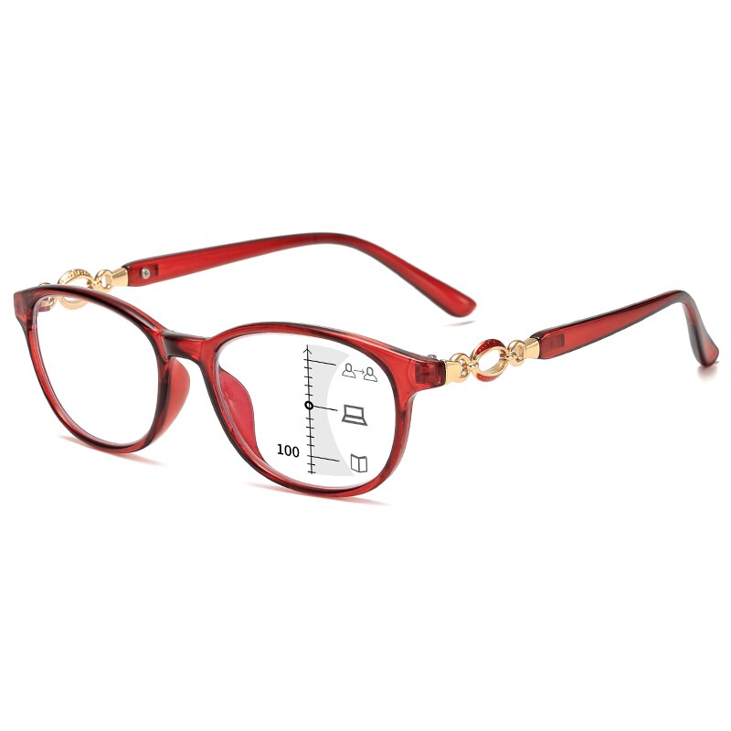 Progressive Multifocal Reading Glasses Women Anti-... – Vicedeal