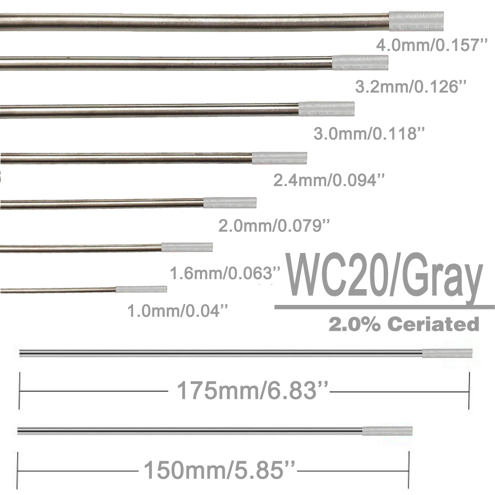 WC20 2.0% Ceriated (Grijs) 150Mm/175Mm 1.0/1.6/2.0... – Vicedeal