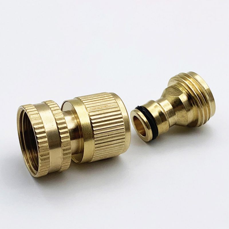 Quick Connect 3/4 inch Hose Connector Brass Easy F... – Grandado