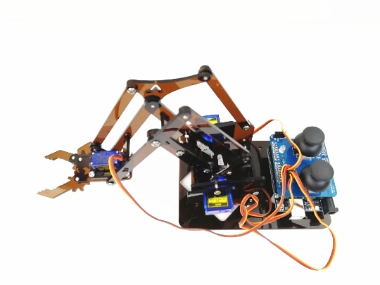 4 DOF Unassembly Acrylic Mechanical Arm Robot Mani... – Vicedeal