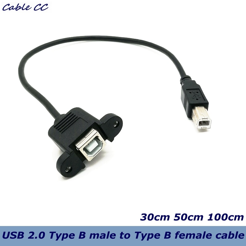 0.3m 0.5m USB 2.0 Type B Male to Female M/F EXTENS... – Grandado