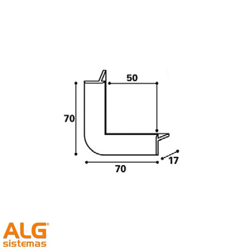 Perfil angular pack de 2 unidades serie CP – Grandado