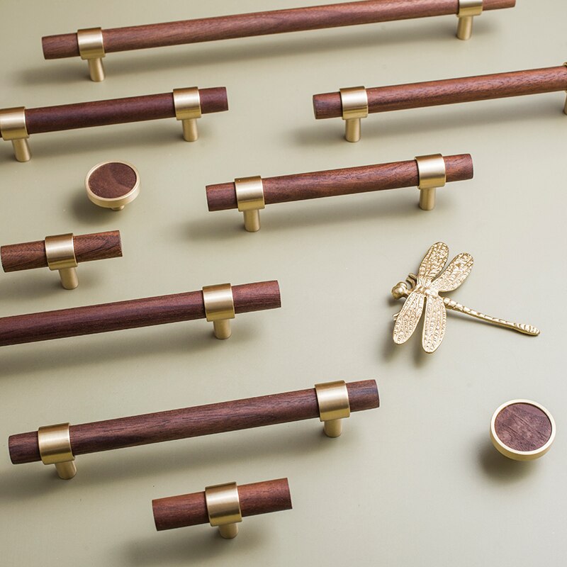 1PC Light Luxury Nordic Simple Brass Handle Black ... – Vicedeal