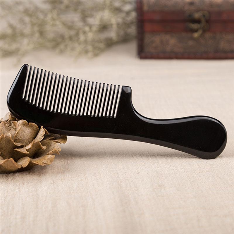 Natural Ox Horn Comb Handmade Long Handle Anti-Sta... – Grandado