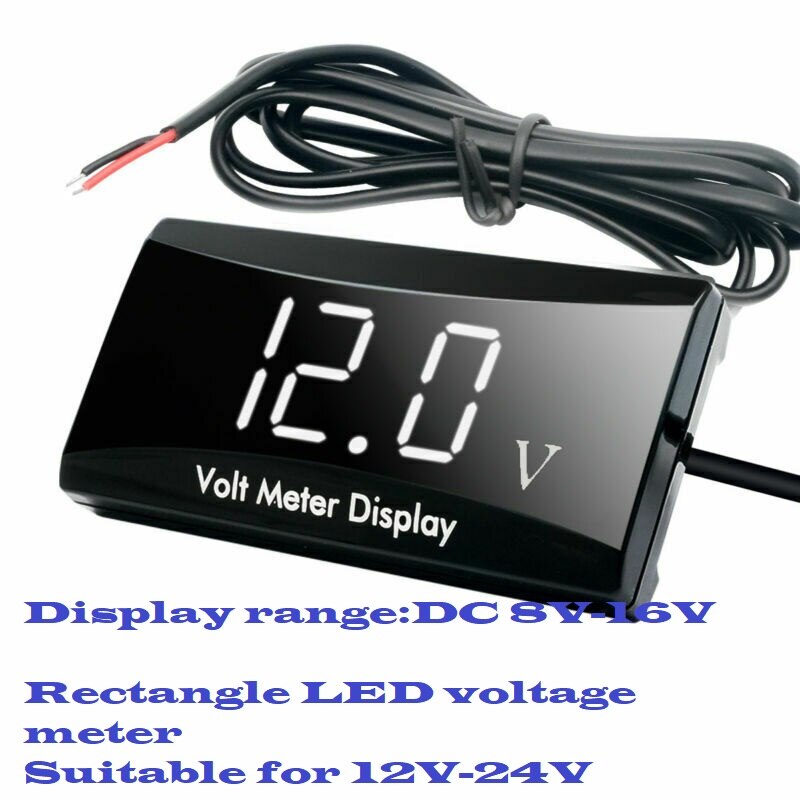 Universal DC 12V-24V red Car Digital Voltmeter Gau... – Vicedeal