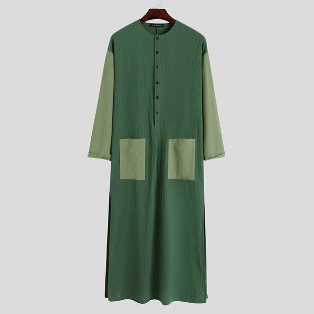 Vintage masculino muçulmano jubba thobe retalhos b... – Vicedeal