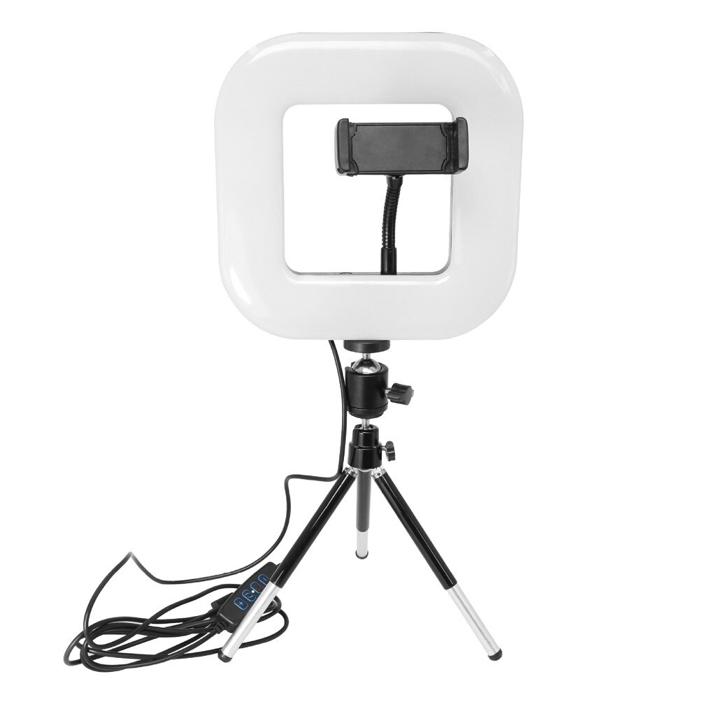 LED Selfie Square Ring Light With Non-Slip Mini Tr... – Grandado