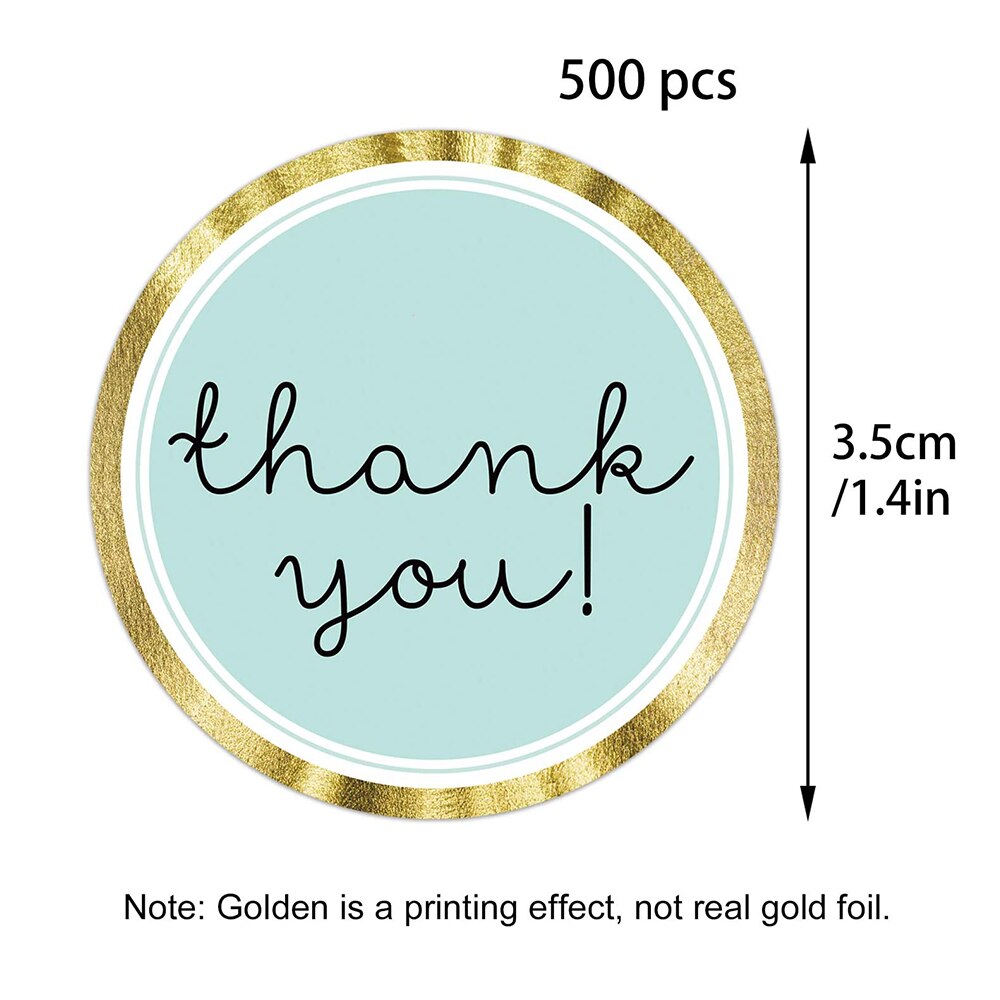 Thank You Stickers for Business Packaging 500pcs E... – Vicedeal