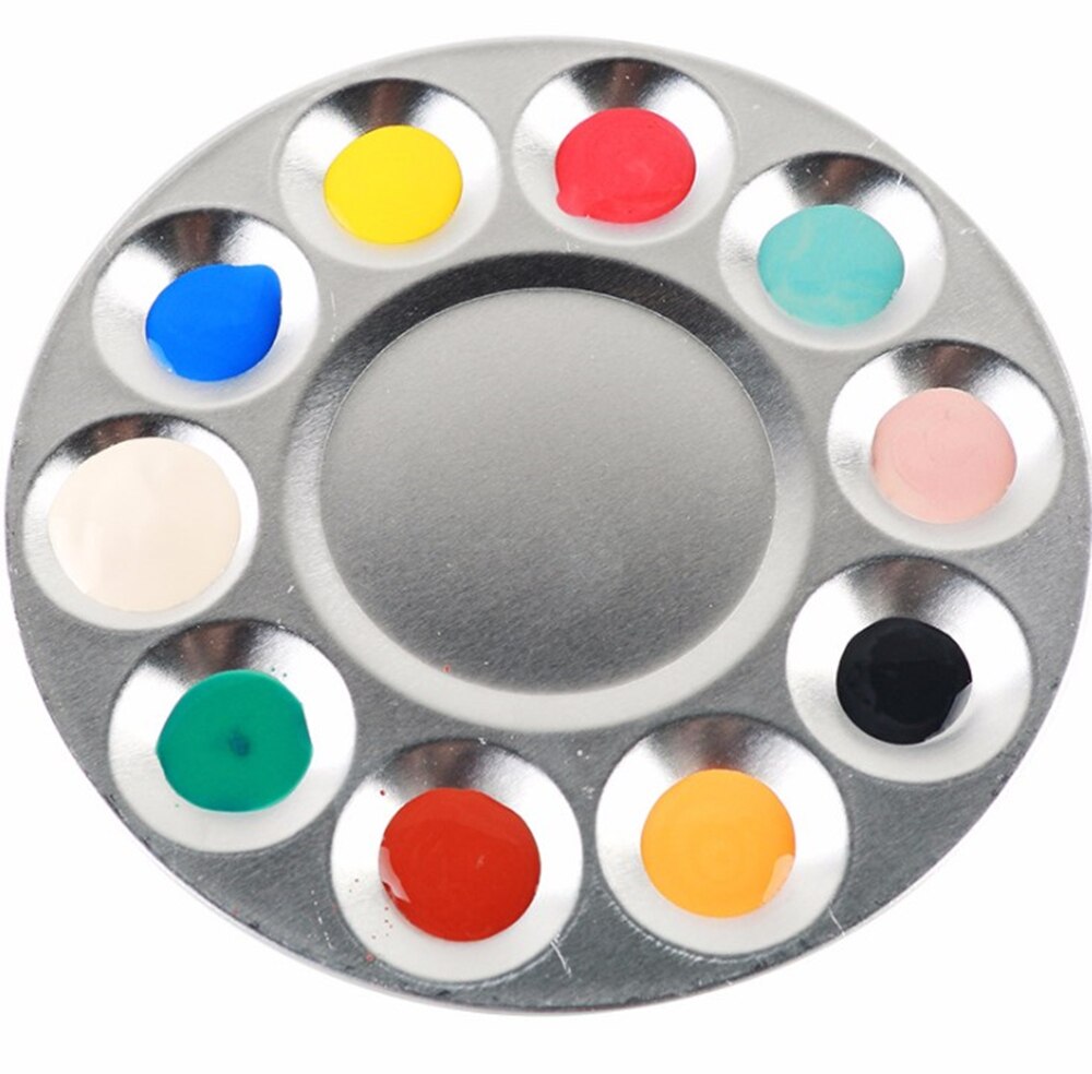 10-Hole Aluminum Palette Art Paint Drawing Tray Co... – Grandado