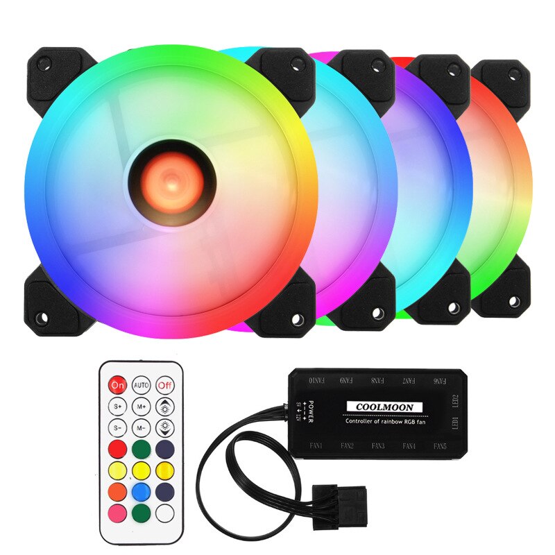 RGB Case Fan 12cm Desktop Computer Chassis Water C... – Grandado