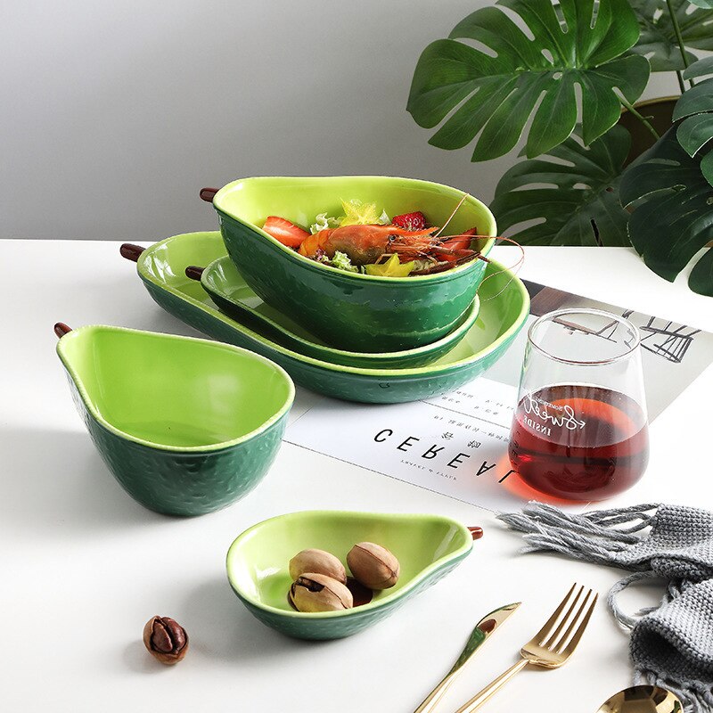 Plate Dinnerware Sets Cute Ceramic Tableware House... – Vicedeal