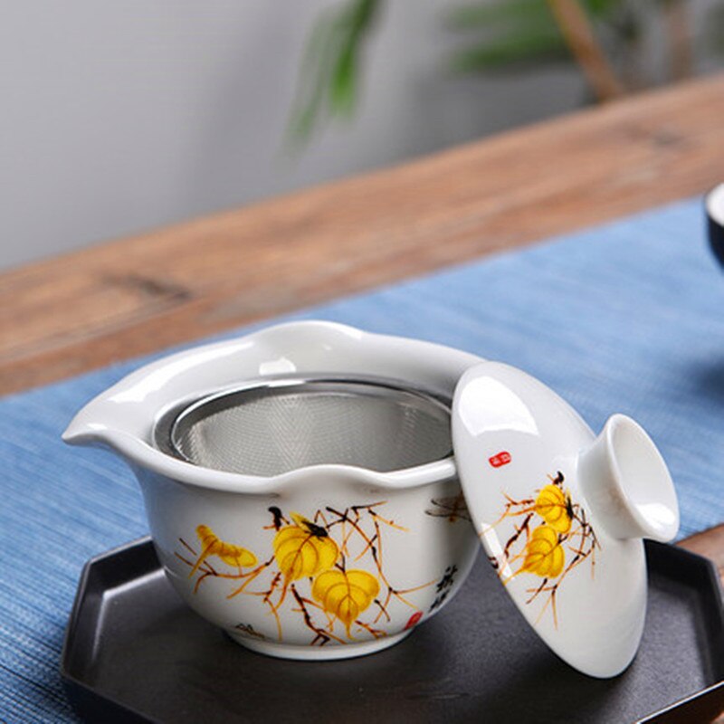 Chinese Traditions Gai Wan Tea Set Ceramics Hand P... – Grandado