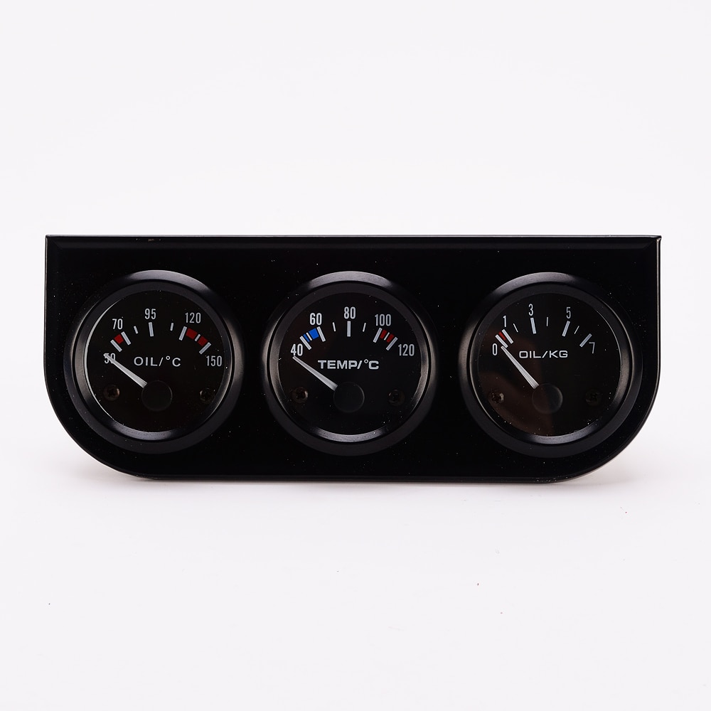 52mm Triple Gauge Set Oil Temp Oil Pressure Water ... – Grandado