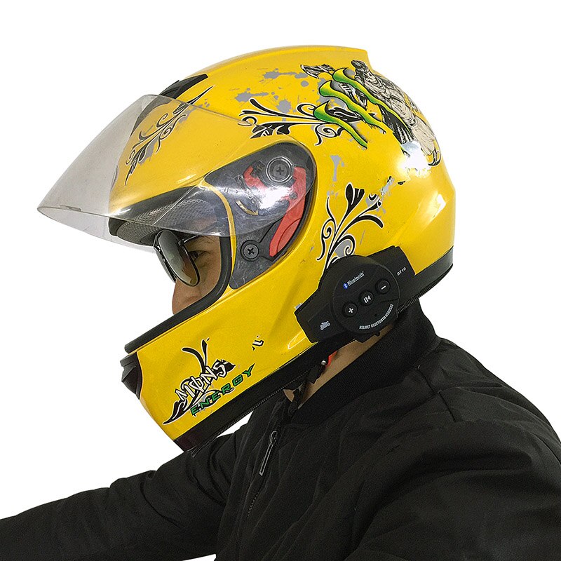 Bluetooth Motorhelm Interphone Intercom Headset Dr... – Vicedeal