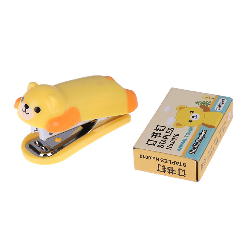 1set Mini Cartoon Animals Stapler Set Office Schoo... – Grandado