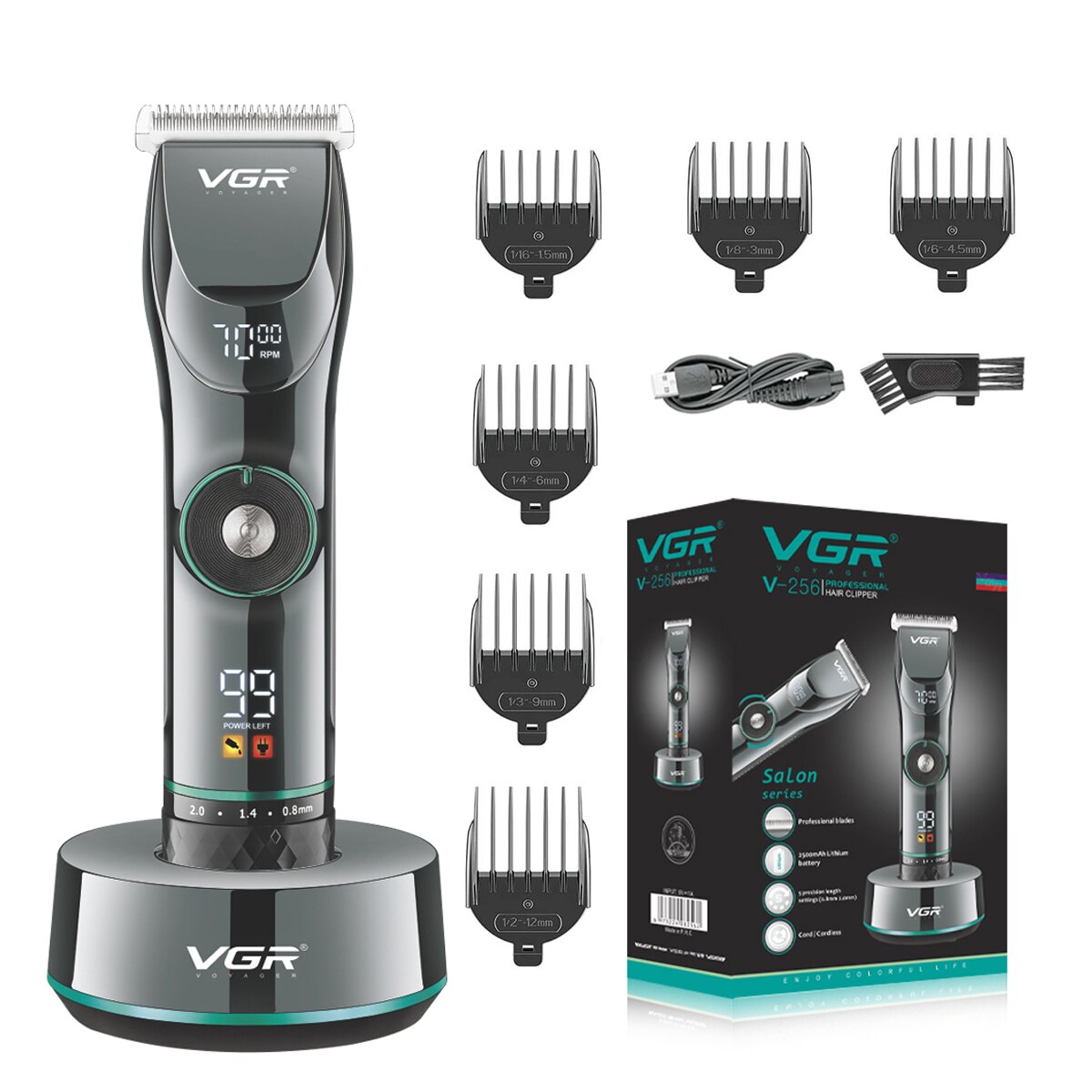 Cordless 15 Speed Adjustable Hair Trimmer For Men ... – Vicedeal