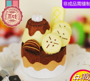 Fruit cake omelet Fabric Felt kit Non-woven cloth ... – Grandado