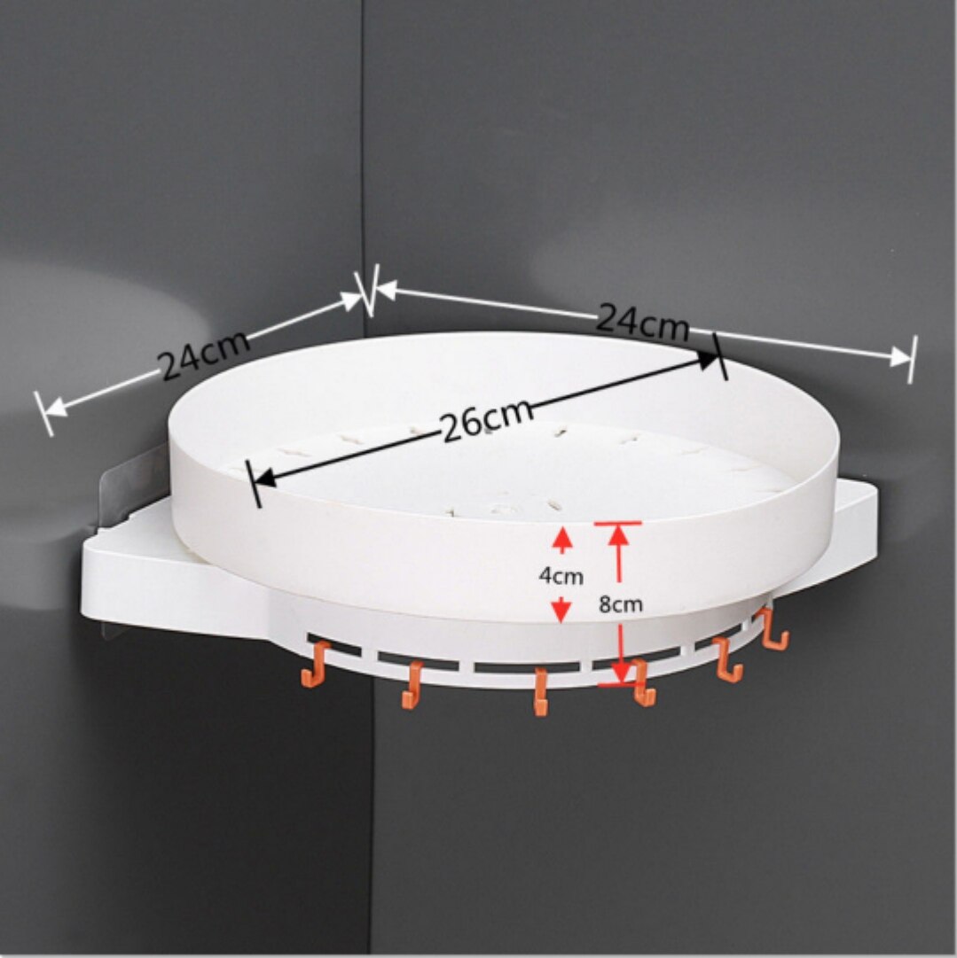 Corner Bathroom Organizer Shelf Shampoo Holder WC ... – Grandado