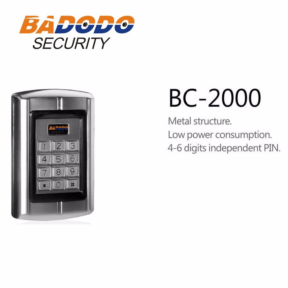 Sebury BC-2000 1000 Users Metal standalone Access ... – Grandado