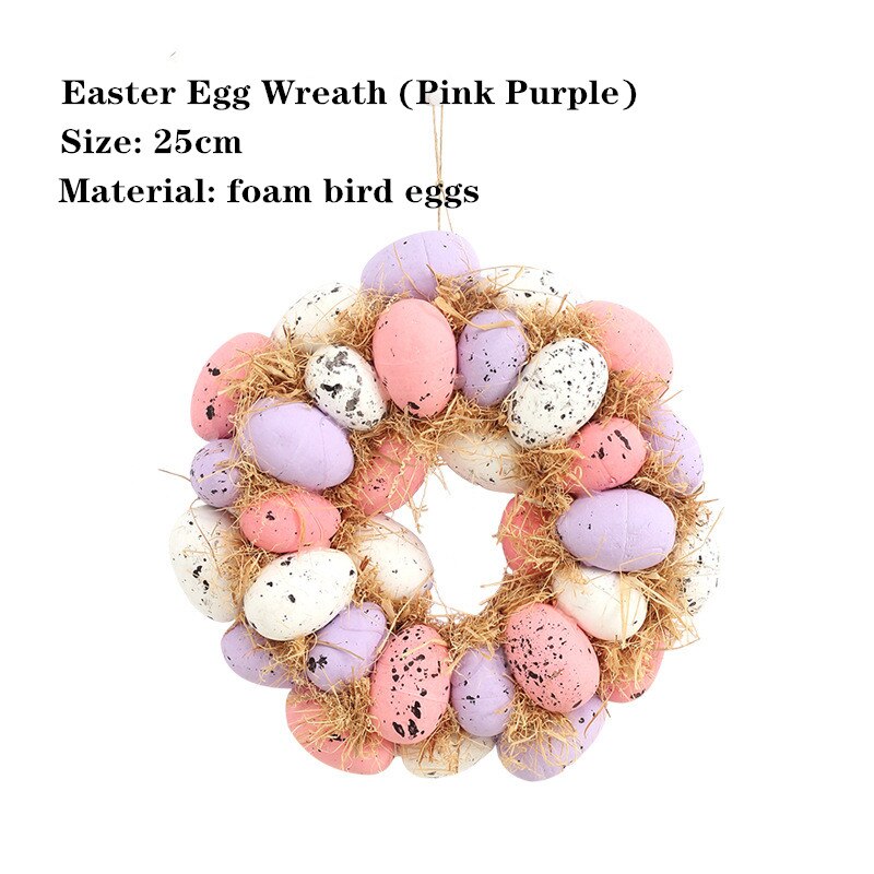 Spring Ring Easter Wreath DIY Egg Artificial Wreat... – Grandado
