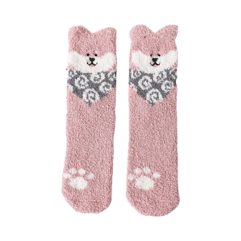 Women Winter Microfiber Fuzzy Slipper Home Socks C... – Grandado