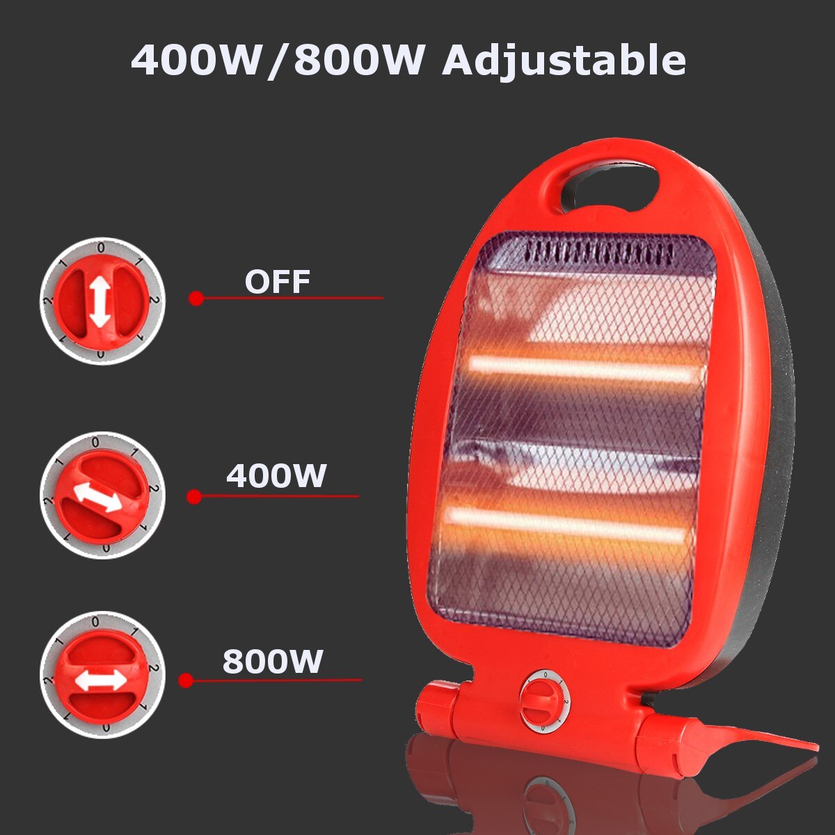 800W Portable Electric Heaters Adjustable Home Min... – Grandado
