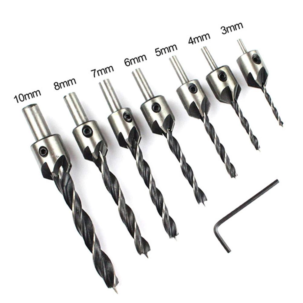 4/7Pcs 5 Randen Countersink Boor Houtbewerking Boo... – Grandado