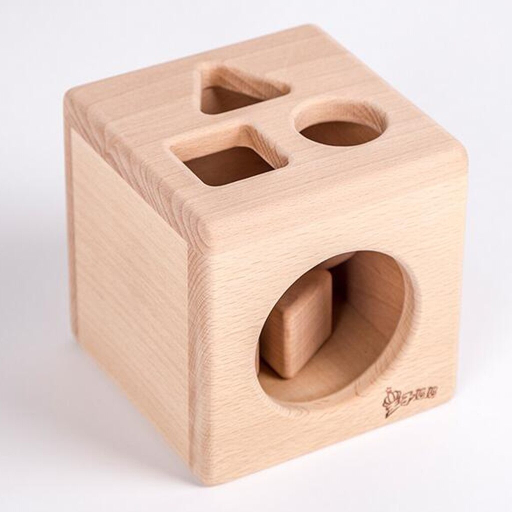 Wooden Shape Sorter Cube Box Sorting & Matchin... – Grandado