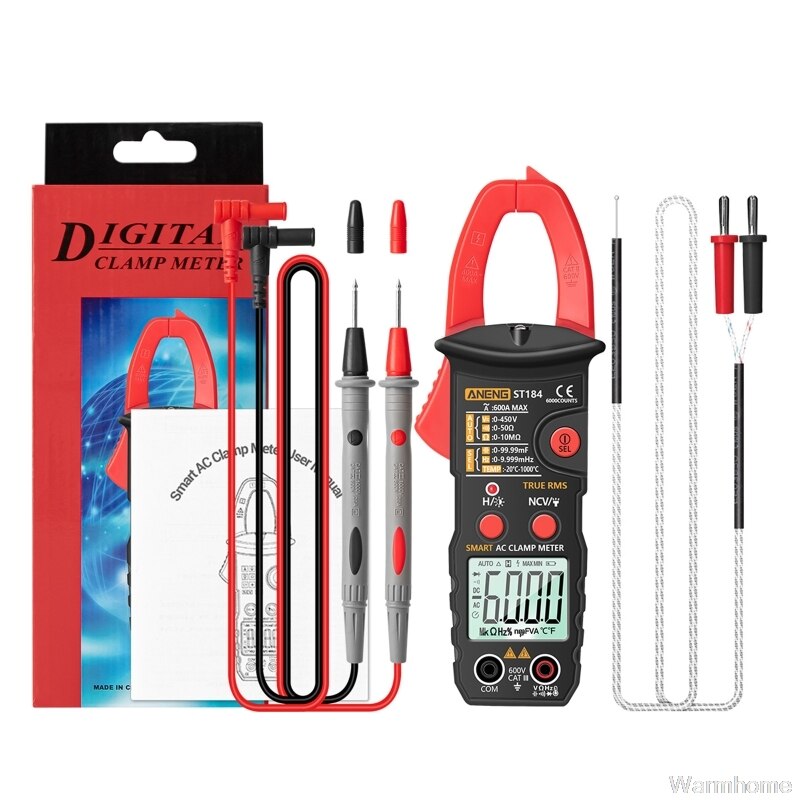 ST184 Digital Multimeter Clamp Meter True RMS 6000... – Vicedeal