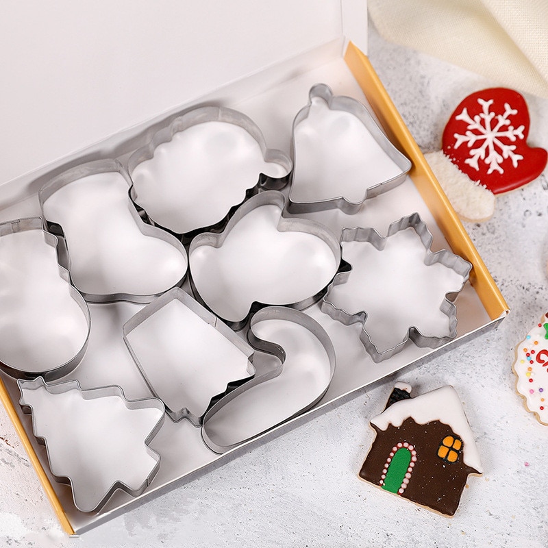 8Pcs Kerst Cookie Cutters Set Moldes Para Galletas... – Vicedeal