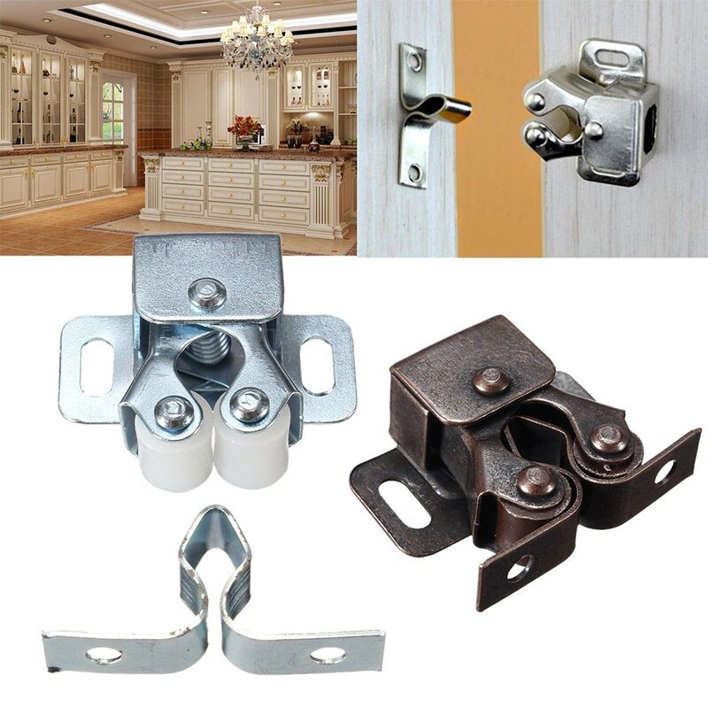 1Pc Dubbele Roller Vangsten Kast Kastdeur Hardware... – Vicedeal