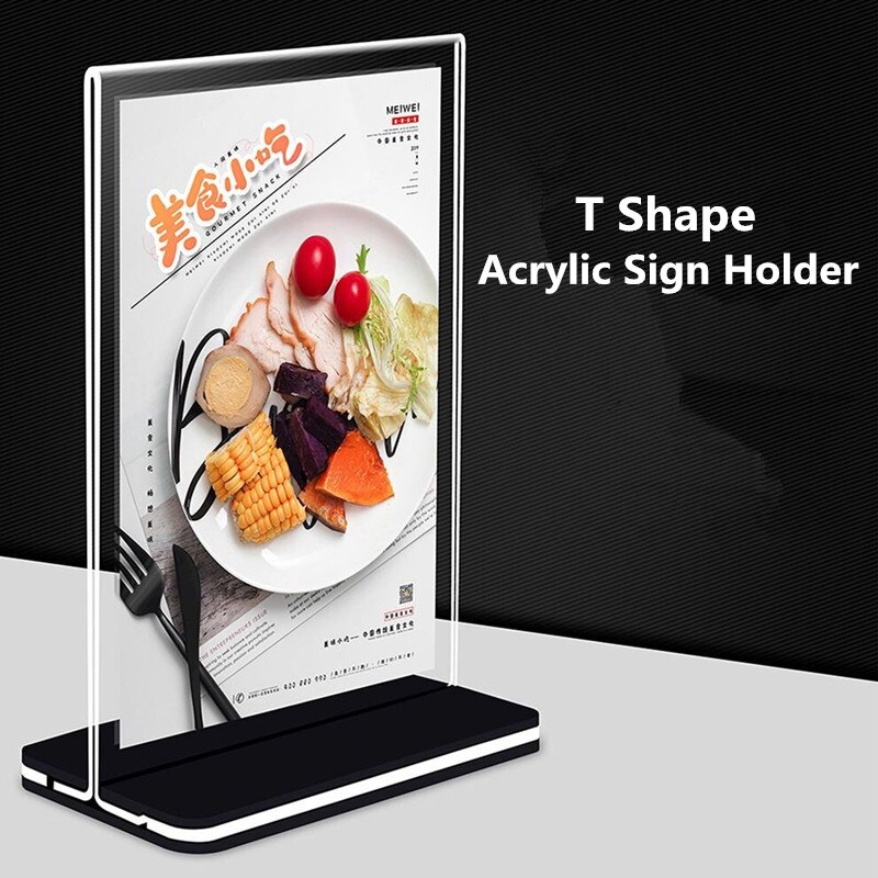 A5 Price Tag Label Stand Shop Counter Top Stand Cl... – Vicedeal