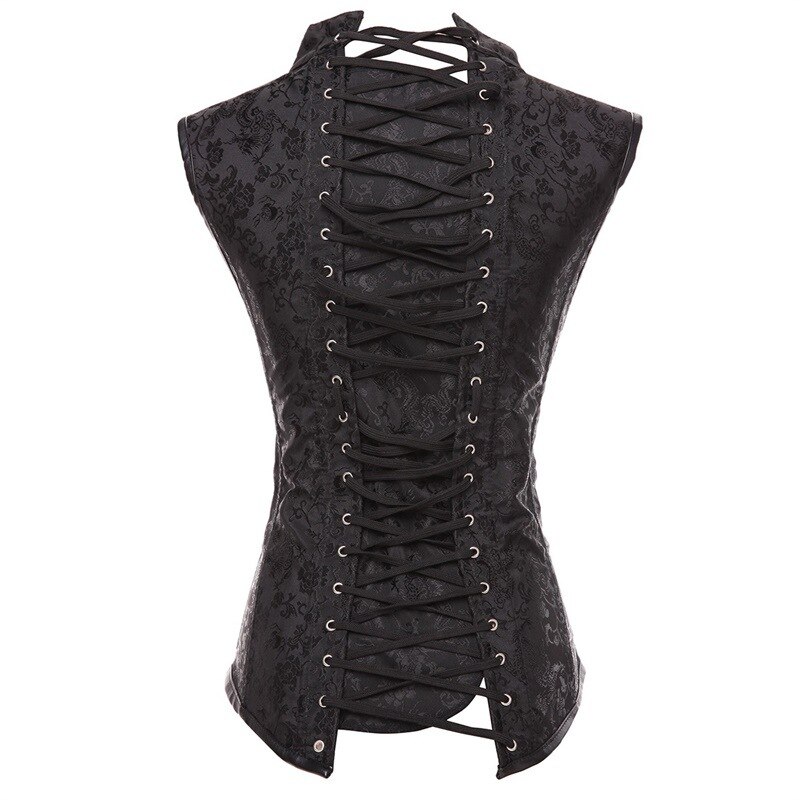 Leather Corset Steampunk Corset Women Sexy Neck St... – Grandado